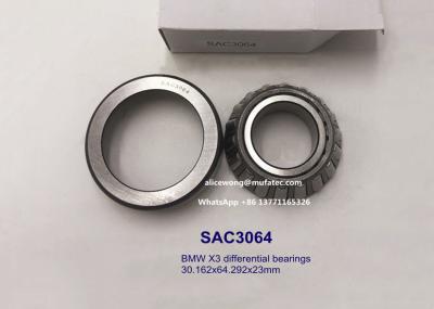 China SAC3064 BMW X3 automotive differential bearings tapered roller bearings 30.162x64.292x23mm for sale