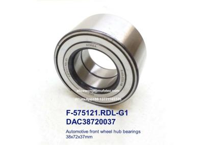 China F-575121.RDL-G1 F-575121 DAC38720037 front wheel hub bearings double row angular contact ball bearings 38*72*37mm for sale