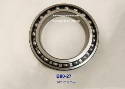 Cina B80-27U454 B80-27 cuscinetti automatici cuscinetti a sfera a scanalatura profonda non standard 80*115*13.7mm in vendita
