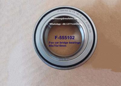Cina F-555102.02 F-555102 Cuscinetti a sfera per autoveicoli a motore a doppia fila 45*75*19mm in vendita