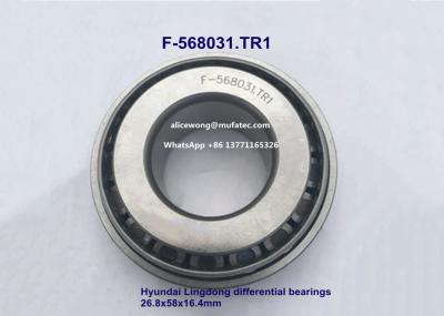 China F-568031.TR1 F-568031 Hyundai Lingdong differential bearings tapered roller bearings 26.8*58*16.4mm for sale