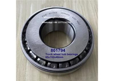 China 801794 truck wheel hub bearings tapered roller bearings 65*152*48mm for sale