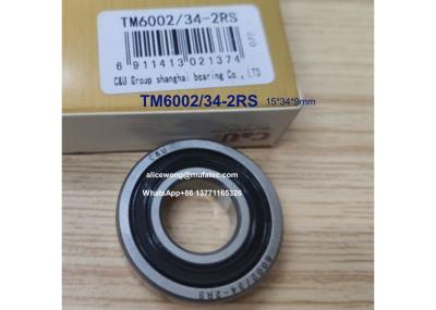 China TM6002/34-2RS automotive bearings non-standard deep groove ball bearings 15*34*9mm for sale