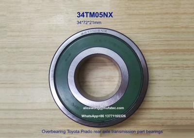 China 34TM05NX 34TM05 Overbearing Toyota Prado rear axle transmission part bearings ball bearings with slot 34*72*21mm for sale