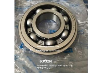 Cina 63/32N cuscinetti per autoveicoli cuscinetti a sfera non convenzionali con anello di scatto per la riparazione di autoveicoli 32x75x20 mm in vendita