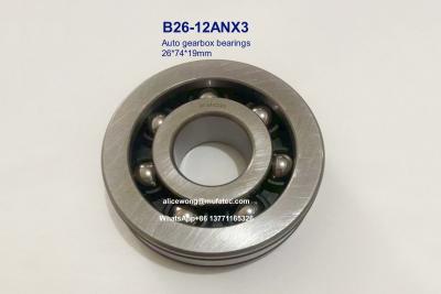 Cina B26-12ANX3 B26-12 cuscinetti automatici cuscinetti a sfera in gabbia di nylon con anelli di scatto 26x74x19 mm in vendita