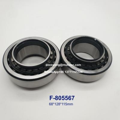China F-805567.TR21 automotive wheel bearing truck bearings double row taper roller bearings 68*128*115mm for sale
