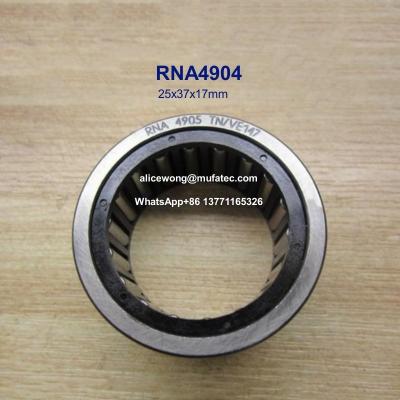 China RNA4904 printing bearings nylon cage needle roller bearings no inner rings 25x37x17mm for sale