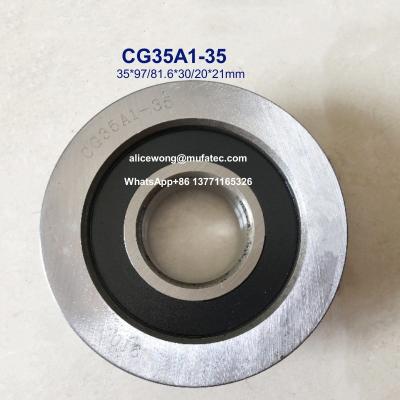 China Flanged ball bearings 35x97/81.6x30/20x21mm for lift truck sapre part replacement  CG35A1-35 for sale