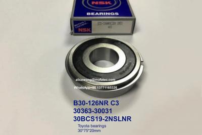 Cina B30-126NR C3 30BCS19-2NSLNR 30363-30031 Cuscinetti Toyota 30x75x20mm Cuscinetti a sfera a scanalatura profonda non standard in vendita