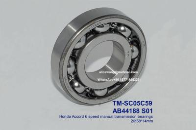 Китай TM-SC05C59 AB44188 S01 Honda Accord 6-скоростная ручная коробка передач Подшипник 26x58x14 мм продается