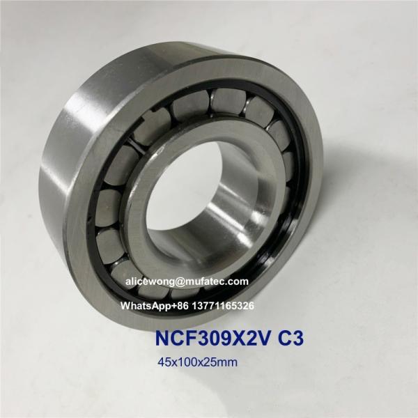 NCF309X2V C3 Cuscinetti a rulli cilindrici 45x100x25 mm Cuscinetti a rulli a pieno supplemento