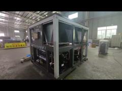 40 ton luchtgekoelde industriële waterkoeler voor de productie van platen met extrusie in de chemische industrie
