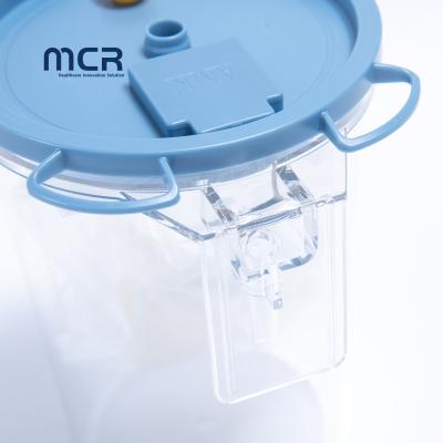 China Disposable Medical 1500ml 2500ml Suction Liner Bag-Suction Liner and Canister 1500cc With Solidifier for sale