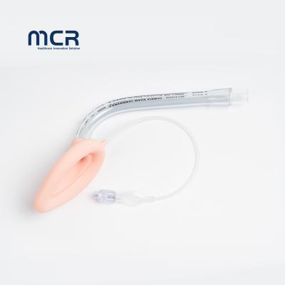 China Flexible Tube Curved Laryngeal Mask Airway with Soft Cuff Liquid Silicone PVC Materia for sale