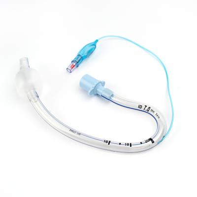 China Cuffed Or Uncuffed Oral Nasal PVC Endotracheal Intubation Preformed Tube With High Volume Low Pressure Cuff Te koop