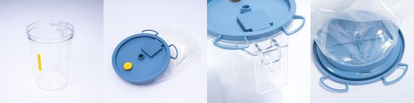 Quality Disposable Collection Fluid Negative Pressure Suction Liner Suction Canister for sale
