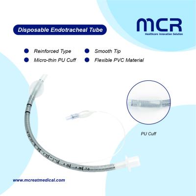 China EO Sterilization Reinforced Endotracheal Tube For Hospotal for sale
