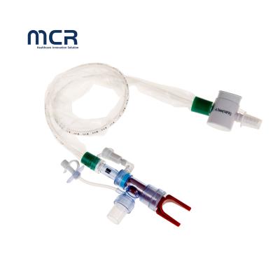 China Closed Suction System Automatic Flushing L-Piece 72H Closed Suction Catheter for sale