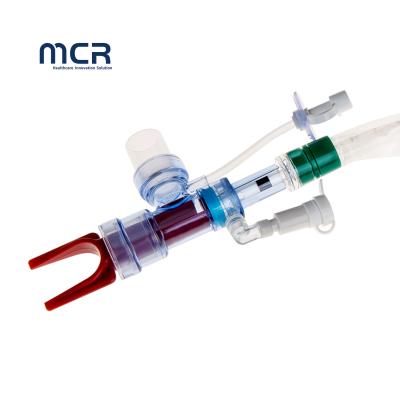 Chine Disposable 72H L-Piece Closed Suction Catheter Atuo-Flush à vendre