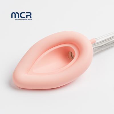 Cina Maschera laringea rinforzata riutilizzabile per vie aeree Silicone LMA con manette morbide in vendita