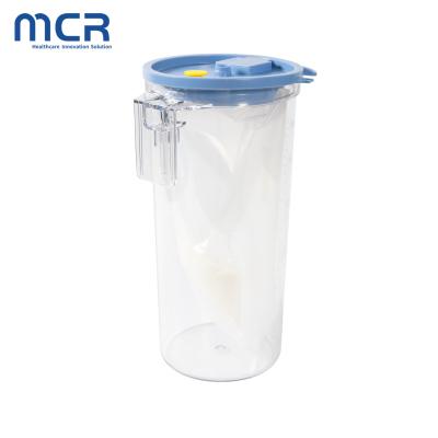 China Disposable Suction Liner Bag With Solidifier & Reusable Collection Canister 1500ml / 2000ml / 2500ml for sale