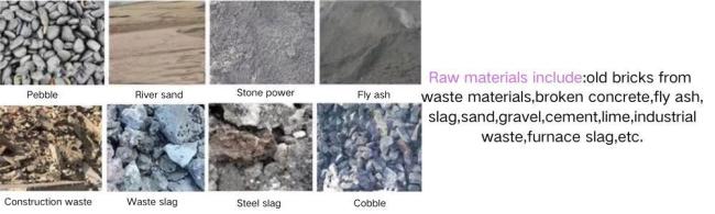 Popular Small Mobile Cement Concrete Cement-Steel Slag Cobble Hollow Block Brick Machine