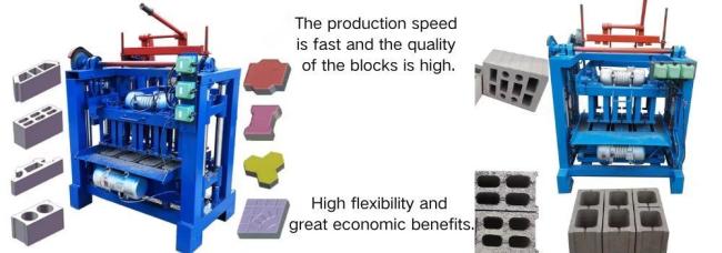 Vibrated Concrete Press Block Zigzag Vibrated Moulding Brick Machine