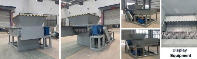 Plastic Barrel PP HDPE Push Extrusion Single Shaft Single Axis Shredder