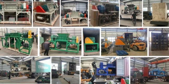 Waste Plastic Barrel PP HDPE Push Extrusion Single Shaft One Axis Shredder