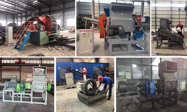 5-8cm Tire Block Rubber Crusher Machine for Crushed Into 1cm