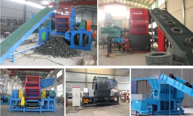 Industrial Recycled Waste Tire Cutting Machine Tyre Shredder Price for Sale