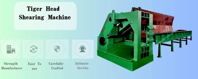 Heavy Scrap Metal Steel Block Aluminum Block Hydraulic Tiger Head Shearing Machine
