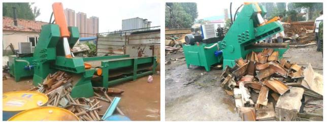 Heavy Scrap Metal Steel Block Aluminum Block Hydraulic Tiger Head Shearing Machine