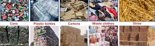 Waste Film Baling Press Machine Vertical Hydraulic Plastic Pop-Top Cans Press Baler