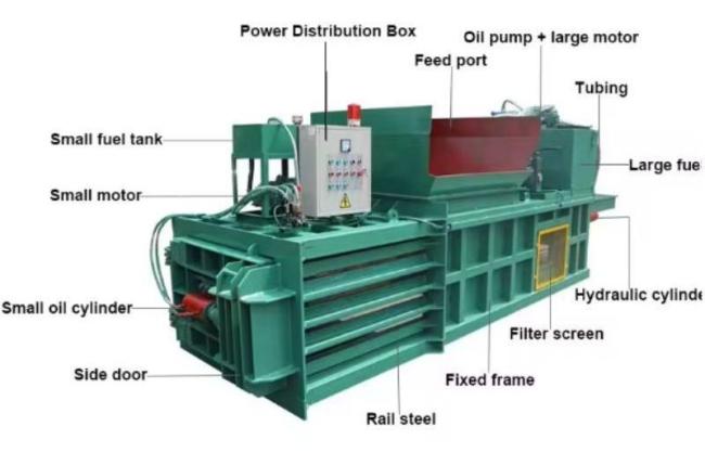 New Plastic Bottle Horizontal Hydraulic Baling Machine Recycle Clothes Hydraulic Press Baler