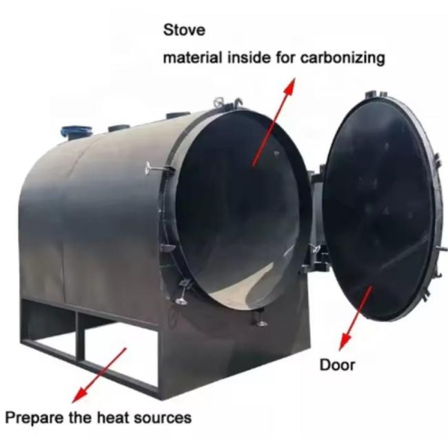 Environment Friendly Biochar Making Charcoal Machine Carbonization Kiln Stove for Charcoal Furnace