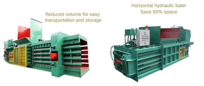 Fully Automatic Horizontal Hydraulic Scrap Steel Press Baler for Industrial Waste Materials
