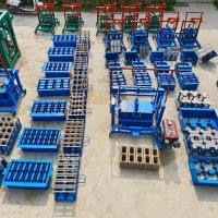China Small Mobile Diesel Hollow Cement Brick Block Making Machine 400kg 11.1kW for sale