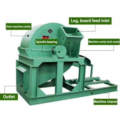 China Wood Chipper Shredder for Feed Diameter 320*330mm Small Wood Coconut Shell Crusher for sale