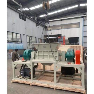 China Waste Wood Pallet Cardboard Shredding Machine for Recycling 10-200mm Blocks Output for sale