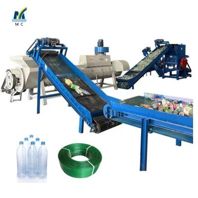 China Waste Plastic Crushing and Washing Machine Pet Bottle Wash Line Output Size 8-16mm for sale