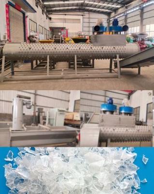 China 175kw Computerized Pet Plastic Recycling Line Pet Bottle Recycling Washing Machine Line for sale
