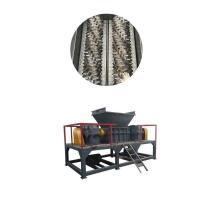 China Double Shaft Textile Shredder Machine 18.5kW Fabric Shredding for Soft Materials for sale