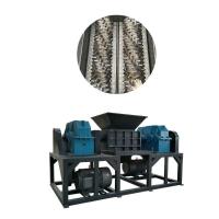 China Double Shaft Textile Shredder Machine 18.5kW Fabric Shredding for Soft Materials for sale