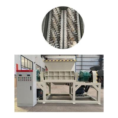 China Soft Material Film PP Woven Bag Double Shaft Shredder with DC-53 Blade Material for sale