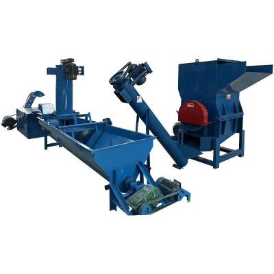 Cina Macchina per il riciclo di bottiglie di plastica di scarto Pet Crushing Line di pulizia 8-16mm Dimensione di uscita in vendita