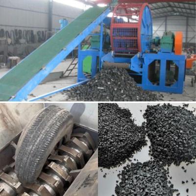 Cina Stabile pneumatici di riciclaggio di frantumazione a doppio albero trituratrice macchina per il bene e costi di spedizione in vendita