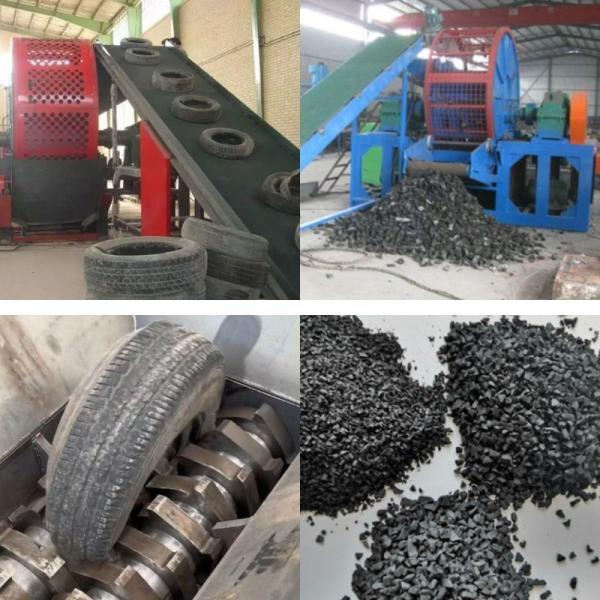 Quality 2000-3000kg/H Waste Tyre Recycling Machine Tire Shredder Machine for sale