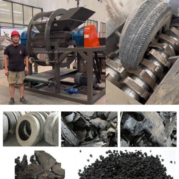 Quality Heavy Duty Industrial Waste Rubber Tire Shredder Tyre Shredding Machine for sale